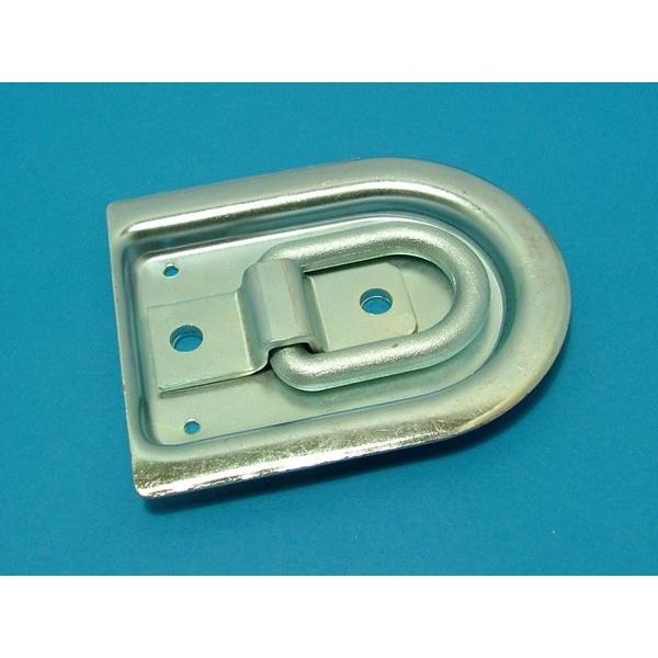 材質//スチール寸法//横：130×縦：160mm、厚み：17mm、リング径：φ12.7、押金厚み：4.5mm寸法図//画像よりご確認下さい表面処理//三価メッキ仕様//ボディメーカー純正の合板床板：床板厚み15mm用※押金厚みが4.5mm...