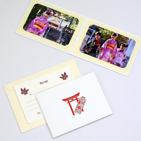 【基本仕様】Lサイズ収納、2ツ折2面（ヨコ・ヨコ） 【材質】表紙：紙（タント紙/100kg両面合紙）ポケット：紙（タント紙/100kg）メッセージカード：紙（マーメイド紙/115kg））封筒：紙（ボス紙/110kg） 【台紙厚さ】（折りたた...