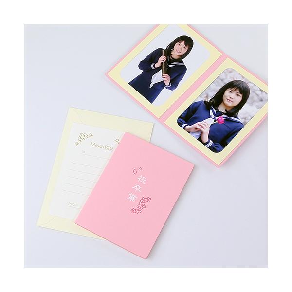 【基本仕様】Lサイズ収納、2ツ折2面（タテ・タテ） 【材質】表紙：紙（タント紙/100kg両面合紙）ポケット：紙（タント紙/100kg）メッセージカード：紙（マーメイド紙/115kg））封筒：紙（ボス紙/110kg） 【台紙厚さ】（折りたた...