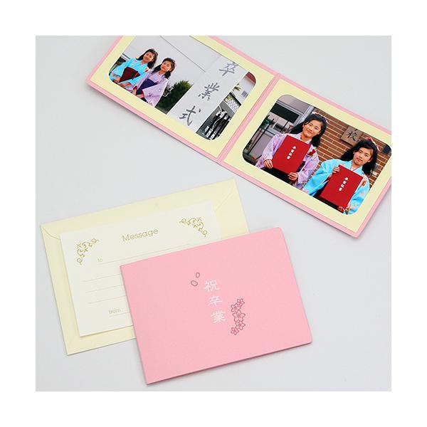 【基本仕様】2Lサイズ収納、2ツ折2面（ヨコ・ヨコ） 【材質】表紙：紙（タント紙/100kg両面合紙）ポケット：紙（タント紙/100kg）メッセージカード：紙（マーメイド紙/115kg））封筒：紙（ボス紙/110kg） 【台紙厚さ】（折りた...