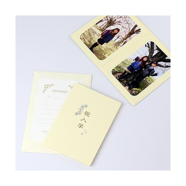 【基本仕様】Lサイズ収納、2ツ折2面（タテ・タテ） 【材質】表紙：紙（タント紙/100kg両面合紙）ポケット：紙（タント紙/100kg）メッセージカード：紙（マーメイド紙/115kg））封筒：紙（ボス紙/110kg） 【台紙厚さ】（折りたた...