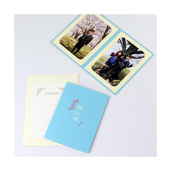 【基本仕様】Lサイズ収納、2ツ折2面（タテ・タテ） 【材質】表紙：紙（タント紙/100kg両面合紙）ポケット：紙（タント紙/100kg）メッセージカード：紙（マーメイド紙/115kg））封筒：紙（ボス紙/110kg） 【台紙厚さ】（折りたた...