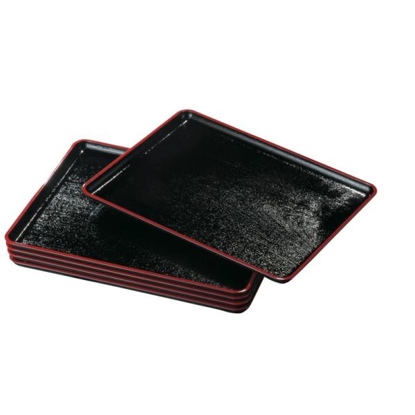 商品名：サービストレー 尺4 黒渕朱(ノンスリップ) 42cmサイズ：42cm×31.5cm×2.0cm材質：ABS樹脂塗装：ウレタン塗装生産地：日本 和歌山県海南市（紀州漆器産地）コメント：漆器の職人が一つ一つ丁寧に塗り上げた紀州塗のお盆...