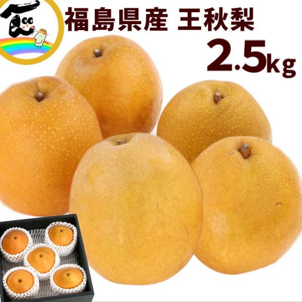 商品内容福島県産 王秋梨　秀品 2.5kg（5〜7玉）※玉数のご指定はできません。※箱、パッケージは予告なく変更される場合がございます。あらかじめご了承ください。発送時期11月中旬〜12月下旬頃※収穫状況や天候・自然条件により、発送・お届け...