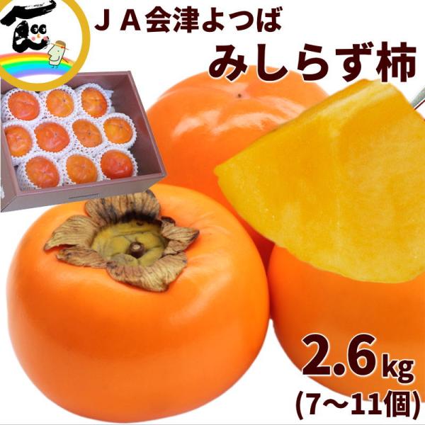 商品内容JA会津よつば「会津みしらず柿」 赤秀 約2.6kg（7〜11個）※箱、パッケージは予告なく変更される場合がございます。あらかじめご了承ください。発送時期11月上旬〜11月下旬頃※収穫状況や天候・自然条件により、発送・お届け時期が前...