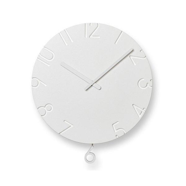 建築家・プロダクトデザイナーの寺田尚樹氏による掛時計。フラットな面に対しインデックスを凹に彫ったフェイスデザイン。文字の陰影が白い文字盤に立体感を与え、光の変化に応じて表情を変えます。インテリアの装飾に用いられる素材と、コンピュータ制御され...