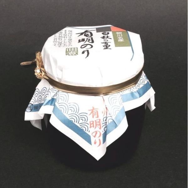 福岡県柳川両開夫人部の手作り生海苔佃煮（甘口）です。有明海産の生海苔１００％使用。海苔独特の風味を生かした食品です