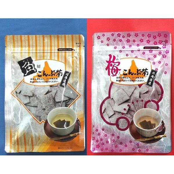選び抜かれた北海道産の上質な厚葉昆布を秘伝のたれでじっくり煮込み、1枚1枚丁寧に乾燥させ、塩となじませて作るこだわりの本格こんぶ茶。昆布の旨みがたっぷり詰まった深い味わいです。