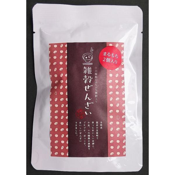 島根県産の小豆と国産１６種の雑穀を使用した甘さ控えめのぜんざいです。奥出雲の豊かな自然の中で育まれた餅米で作ったお餅が２個入っています。もっちり、プチプチの食感がお楽しみいただけます。不足しがちなミネラル、食物繊維をデザートでお気軽に摂取で...