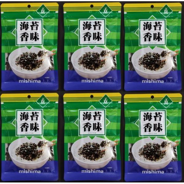 名称 ふりかけ内容量 36ｇＸ6個原材料 白ごま（グアテマラ）、黒ごま、砂糖、黒のり、食塩、しょうゆ、青のり／調味料（アミノ酸等）、 （一部に小麦・ごま・大豆を含む） ※本品で使用している海苔は、えび、かにの生息域で採取しています。賞味期限...