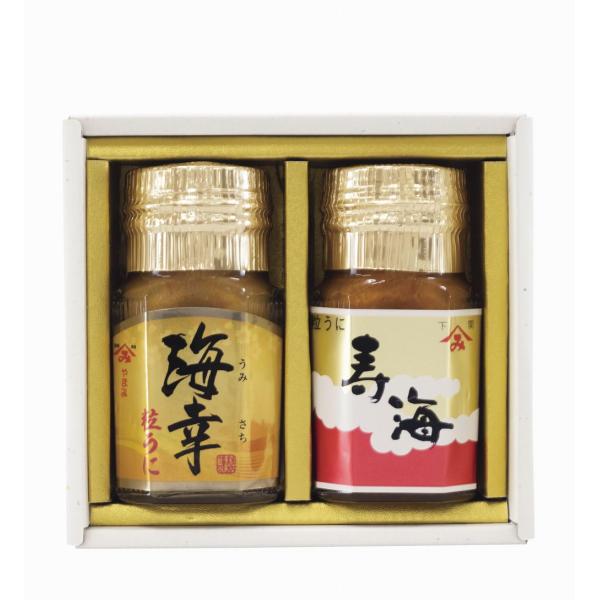 極上の一品をお届けします。粒うに寿海100gx1本と海幸粒うに100gx1本の詰め合わせ。やまみのうに直送の商品以外とは同梱できません。