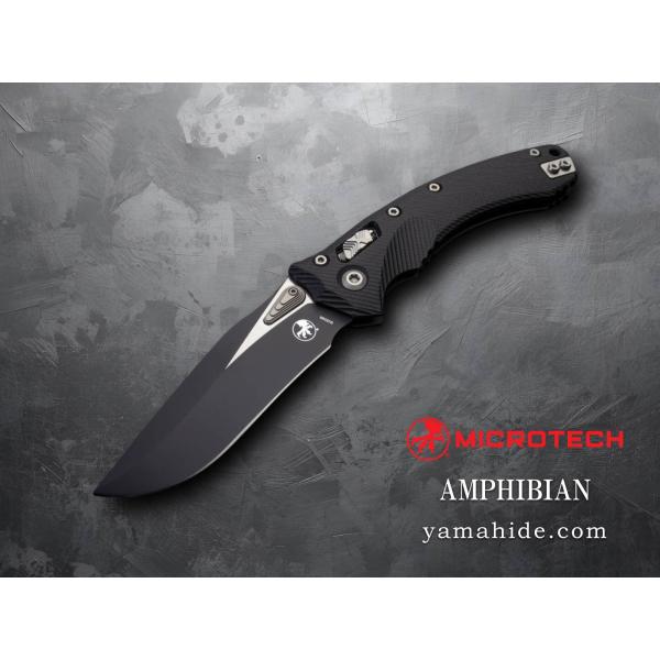 アンフィビアンのブレード形状に、RAM-LOKバー・ロックを組み合わせたフォールティングナイフです。見た目のシャープさと実用性のバランスが良く、マイクロテックらしい一本に仕上がっています。ブレードはM390MKを使用しており、耐摩耗性と切れ...