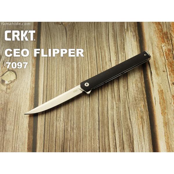 Richard Rogersがデザインしたフォールディングナイフ人気のCEOにフリッパーモデルが登場。ペンのように胸ポケットに入れても違和感のないサイズのジェントルマンズナイフ。ピボットにはIKBSボールベアリングシステム内蔵でフリップ操作...