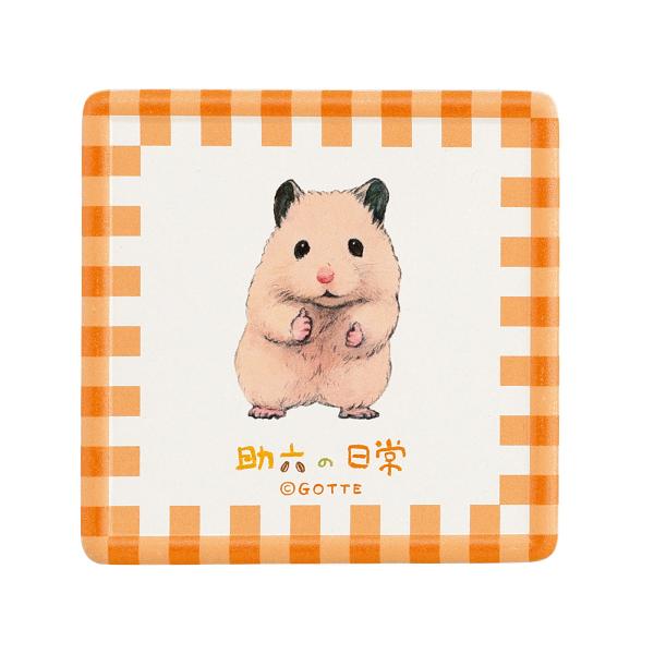 9X9×高さ1cm 素焼陶器<br>PP袋入