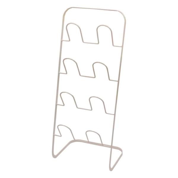 ●スチール製のスリッパラックです●4足のスリッパを省スペースで収納出来ます