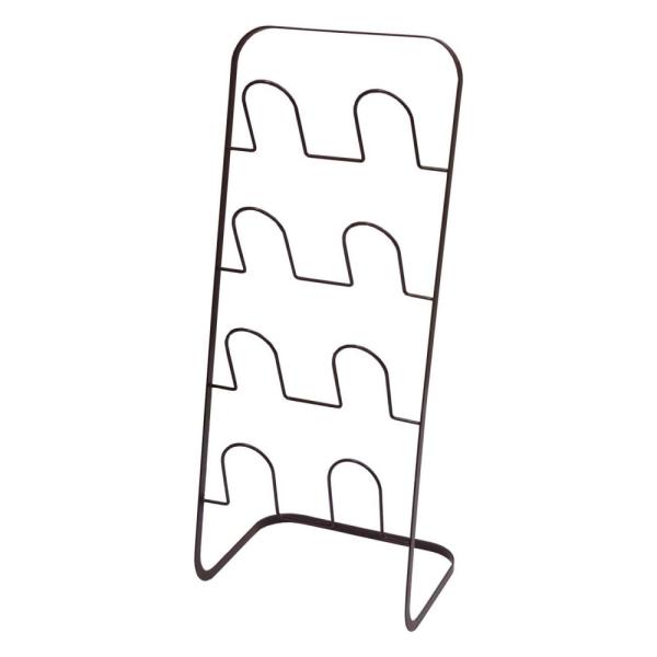 ●スチール製のスリッパラックです●4足のスリッパを省スペースで収納出来ます