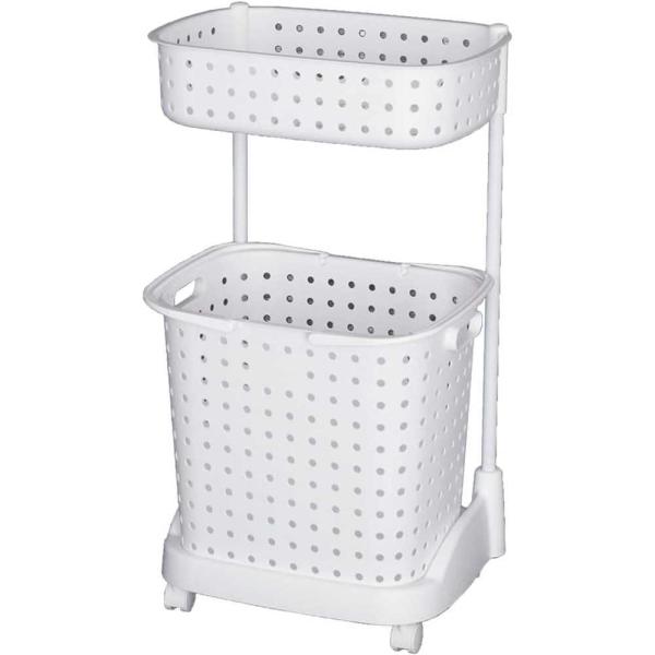 ●脱いだ衣類を入れるのに便利なランドリーバスケット●目隠しや通気性を考えた、おしゃれなドットデザイン