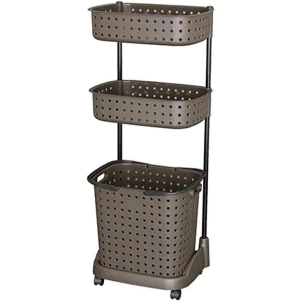 ●脱いだ衣類を入れるのに便利なランドリーバスケット●目隠しや通気性を考えた、おしゃれなドットデザイン