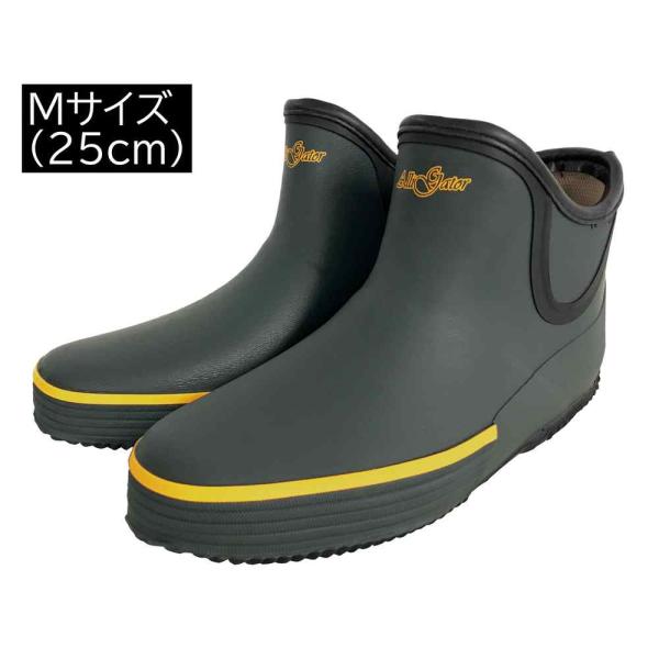 ●脱ぎ履きしやすいショート丈タイプのブーツです●土壌を荒らさないロール底です●ライニングに速乾吸汗素材が入っています