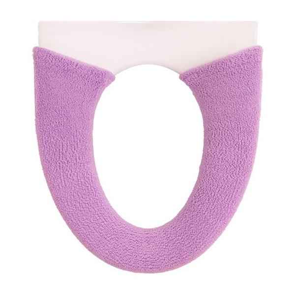 ●「エトフ トリア」トイレタリーとお揃いカラーの洗浄・暖房型専用の便座カバー●やわらかな肌ざわりで伸びが良い便座カバーです●丸洗い可能なのでご自宅の洗濯機でお手入れができます