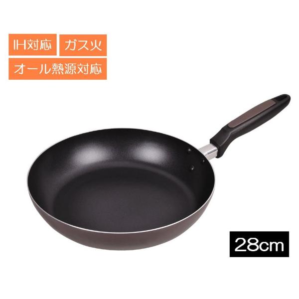 ●ふっ素樹脂コーティング●お手入れ簡単●オール熱源に対応●少ない油でヘルシーに調理できます