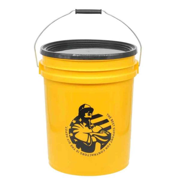 ●あらゆる単位の変換一覧、定規、ホール計測などがプリントされ、現場でも重宝される5ガロンバケツ●安全カラーを意識したカラーリングで現場はもちろんDIY、ガレージ、オフィス、インテリアにも