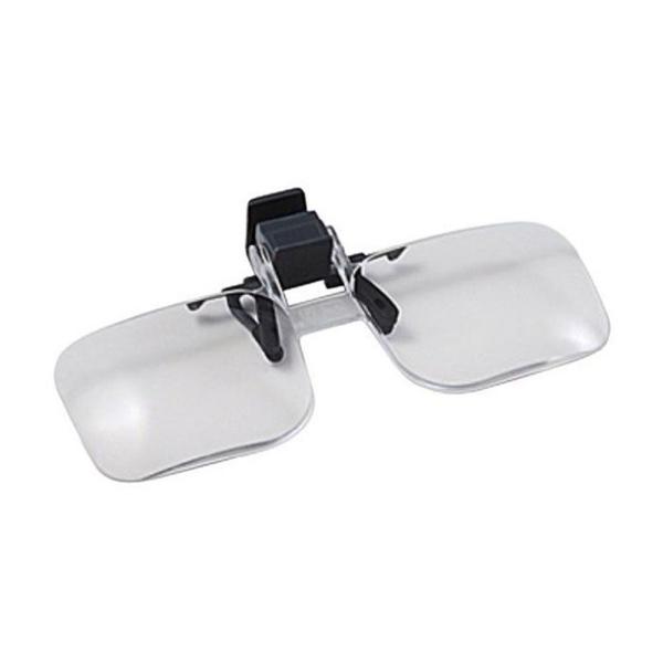 ●お持ちのめがねにクリップで直接取り付けるルーペです。●高品質アクリル製レンズで、驚異の軽さ15g。装着していても疲れません。●装着はいたって簡単!はさむだけ!不要時は跳ね上げることができます。