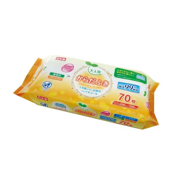 ●ノンアルコール・パラベンフリーで無香料●純水99％の素肌に近い弱酸性で、デリケートな肌にもやさしいウエットタイプ