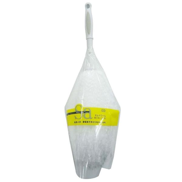 ●ホコリ取り●静電気でホコリをキャッチ！家具などの表面をなぞるだけでホコリをキャッチするクリーナー●滑り止め付きグリップ。引っ掛け収納に便利な穴付き