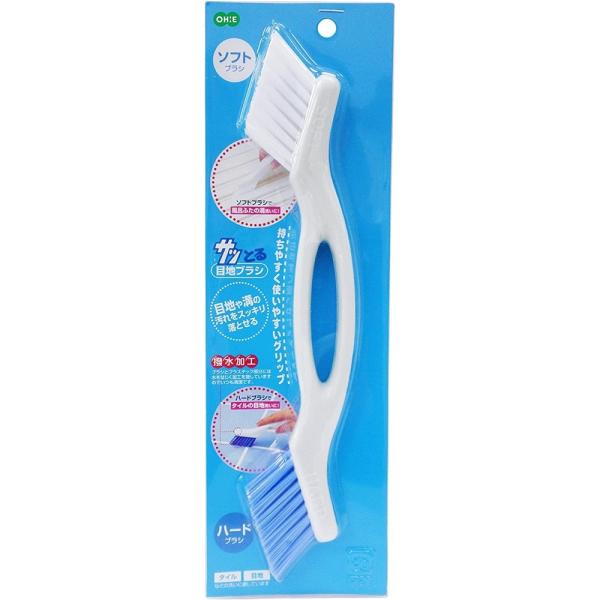 ●ハードブラシでタイルの目地洗い、ソフトブラシで風呂ふたの溝洗い●持ちやすく使いやすいグリップ●撥水加工がしてあるので水気をサットはじきます