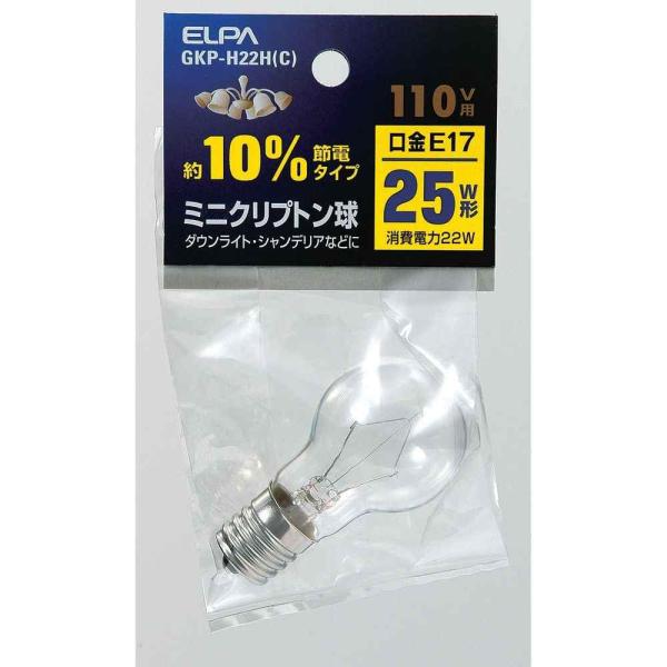 ●25W形約10％節電タイプ●アルゴンガスよりも熱伝導率の低いクリプトンガスの封入で長寿命を実現した電球です●外径のコンパクト化によってスポットライト、ダウンライトなど幅広く使用できます