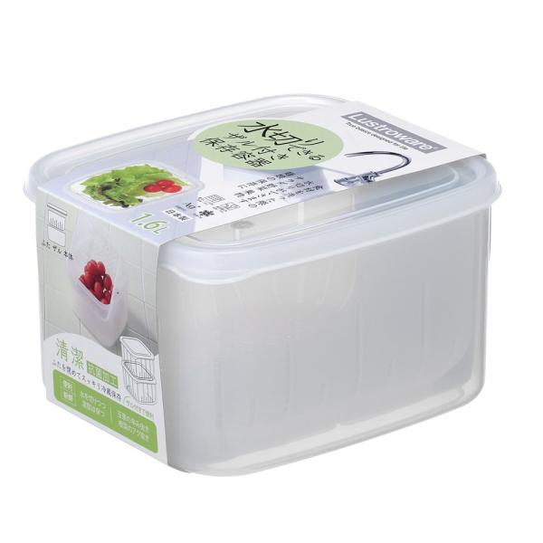 ●シール容器としては非常に柔らかく密着性の良い特殊配合の原料を使用したフタを使用しており高い密封性能を誇る容器です●ザル付きなので、水切りに必要な食材に使用したり、逆に水を入れて水分を保ち鮮度を維持する保存ができる本体満水容量1.6Ｌの容器...