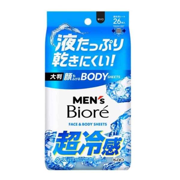 ●大きくて液たっぷり！顔もふけるボディシート●液たっぷり乾きにくい●大判！顔も体もこれ1枚！顔もふけるボディシート●全身のベタつき・ニオイの元となる汗や皮脂をすっきり落とす●厚手のメッシュシートでしっかりふきとれ、肌にやさしいふき心地●メン...