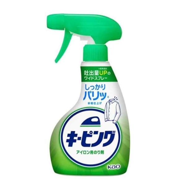 ●衣類をパリッと仕上げて、仕上がりが長持ちします●エリ・そでなど、部分仕上げにも●エリ・そでの汚れもつきにくくなります●シャツやズボンだけでなく、給食着にも●少ないスプレー回数でアイロンがけをラクに●吐出量UPのワイドスプレー