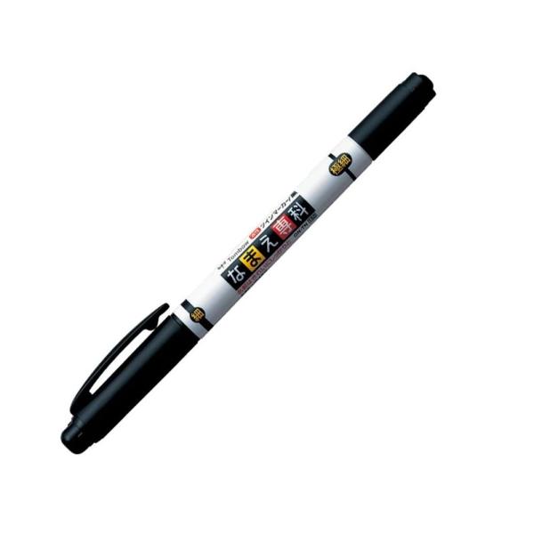 ●にじみにくい！洗濯に強い！筆跡長持ち名前書き専用マーカーです●布だけでもなく、プラスチックだけでもなく文具などの小物から背表紙、ゼッケンなどの大きな面積まで幅広く使える名前書きマーカーです●便利な細＋極細のツインタイプです●独自開発の高粘...