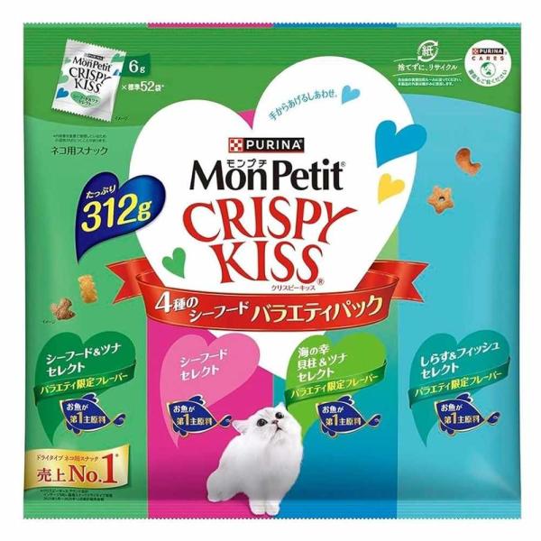 ●1袋に4つのおいしさ！グルメなネコちゃんも満足する大袋バラエティパック