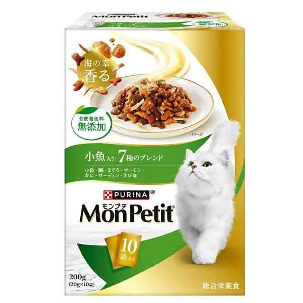 ●厳選した小魚、贅沢な鯛とかに、海の味わいまぐろとサーディン、こだわりのえびとサーモン。7種の魚介の美味しさを贅沢にブレンド●合成着色料無添加