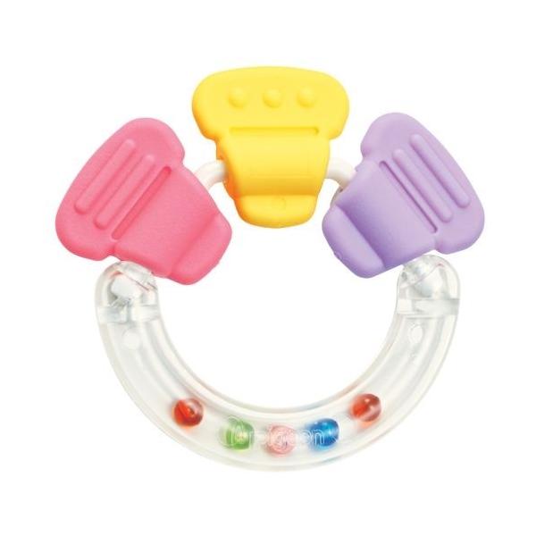 ●おくちや手で触って、遊びながらかたさを学習●赤ちゃんがにぎりやすい持ち手のついた歯がためトイです●赤ちゃんの手にぴったりサイズの、にぎりやすい持ち手●振ると音がします●おくちに入れる部分にはさまざまな凹凸がついていて、バラエティーにとんだ...