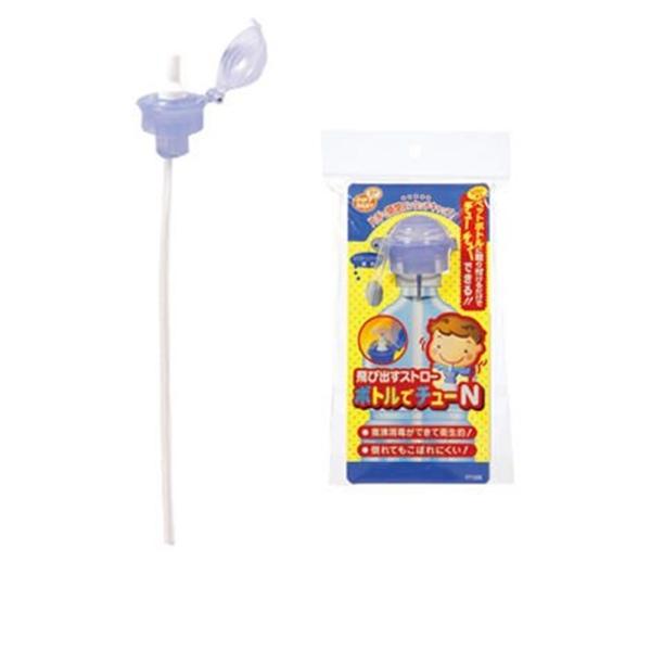 ●市販のペットボトル(500mL専用)に取り付けるだけで水筒として持ち運べます(※カバンなどに入れて持ち運ぶ場合は、防水性に優れた袋に入れて下さい)●キャップを開けるとストローが飛び出す●キャップが付いているから持ち運びに便利●煮沸消毒可能