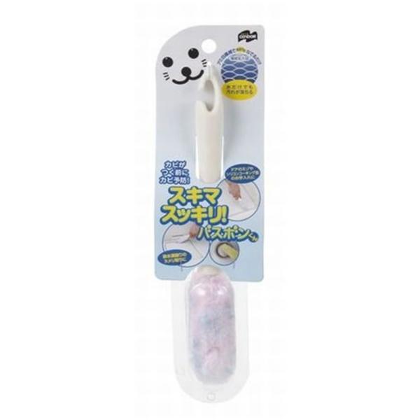 ●アミ目繊維の細いブラシがスキマの汚れをかきとる、隙間ブラシ●スキマ掃除にこれ１本！バスボンくん。●排水溝まわりのヌメリとりに、ドアのミゾや、シリコンコーキング部のお手入れに。