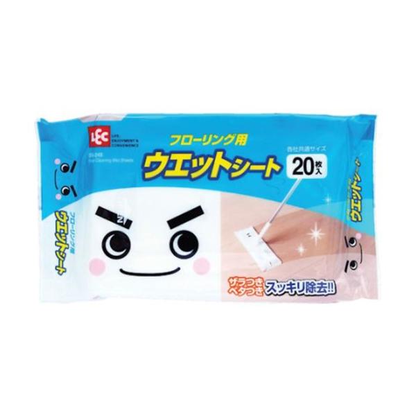 ●水拭き感覚で使える除菌ウェットシートです。●ホコリや皮脂汚れをスッキリ除去します。●各社のフローリングワイパーに取り付けられます。●用途:フローリング床、ビニール床●使えないもの:白木床、石床、畳、特殊な床（うるし、鏡面仕上げ等）