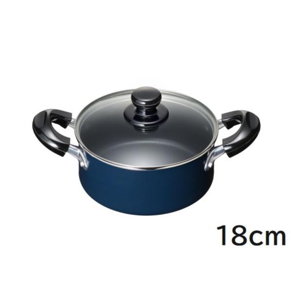 ●ネイビーカラーで揃えたフライパン・鍋シリーズです●ふっ素加工でこびりつきにくく、お手入れもしやすい●シンプルで使いやすい、暮らしに馴染むネイビーカラー●毎日のお料理に使いやすい●ガス火・IH対応です