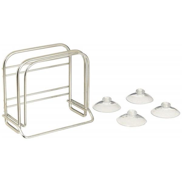 ●厚いまな板と薄いまな板を1枚ずつ立てられます●倒れにくい吸盤付