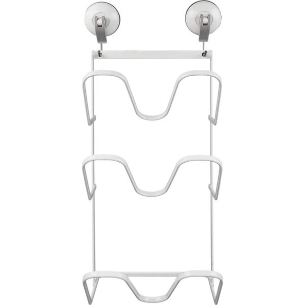 ●普段使いのフライパンや蓋などを収納●壁面のお好みの位置に吸盤をセットし取付けられます