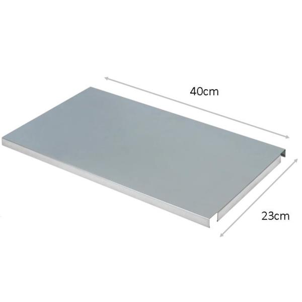 ●お鍋や食材の一時置き場に●キッチンやライフスタイルに合わせてカスタマイズ●ベースラックに取り付けて収納力をアップできるオプションパーツです●調理器具の一時置きに、ざるやボールなどを置くのにも便利です