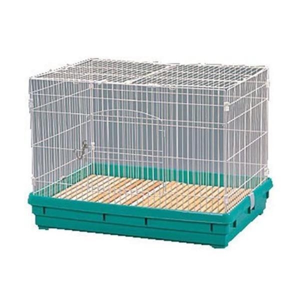 ●天面がフルオープンタイプのウサギ用ケージです●ウサギの足に優しい木製すのこが付いてます