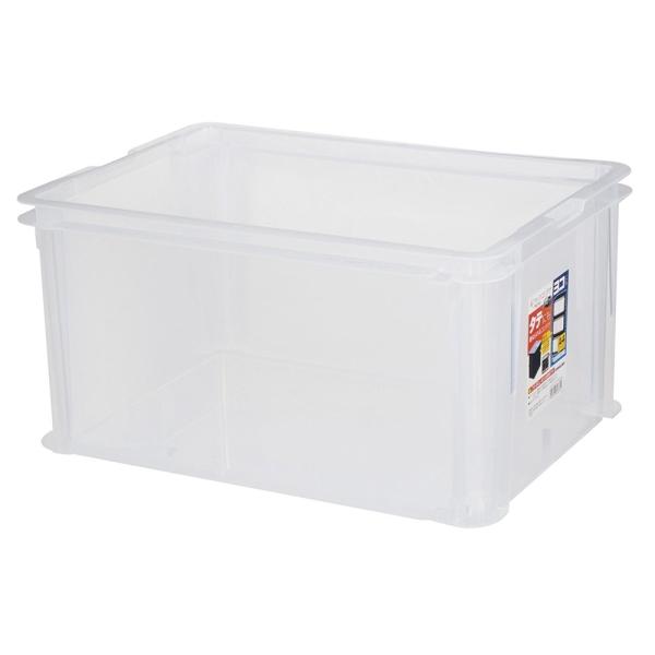 ●縦方向にも横方向にもスタッキングができ、ラック（棚）としても使えるコンテナです●A4サイズのファイルが長手方向にピッタリ入るので、オフィスでの書類等の整理に最適です●コンテナに入れたものの保管や移動に便利な別売り専用のフタは、縦横どちらに...