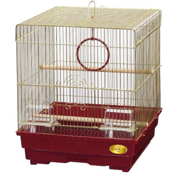 ●引き出し付き底トレイでおそうじラクラク●エサ入れ・水入れ・止まり木・ブランコ付きのオールインワンのセットです●道具いらずで組み立ても簡単です