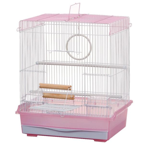 ●小鳥とふれあいやすいステップタイプの止まり木●引き出し式トレイでお掃除ラクラク●エサ入れ・水入れ・ブランコ付きのオールインワンのセットです●道具いらずで組立ても簡単です