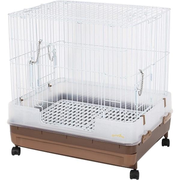 ●使いやすさ、掃除のしやすさを追求したラビットケージです●用品やペットの出し入れに便利な左右両扉・天面扉付●お掃除ラクラク引き出しトレイ・おしっこカバーでおしっこの飛び散り防止●洗ってくり返し使えるプラスチックすのこ●うさぎを見やすいクリア扉